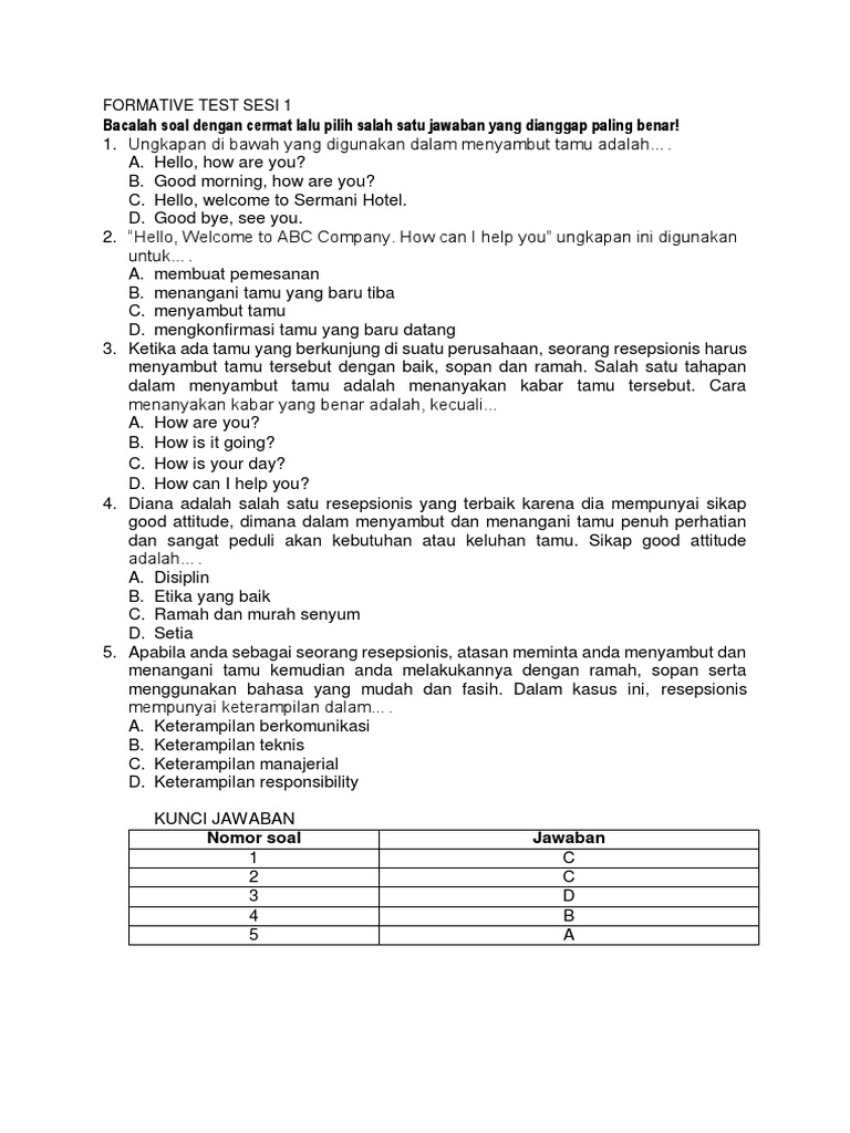 Bank Soal | PDF