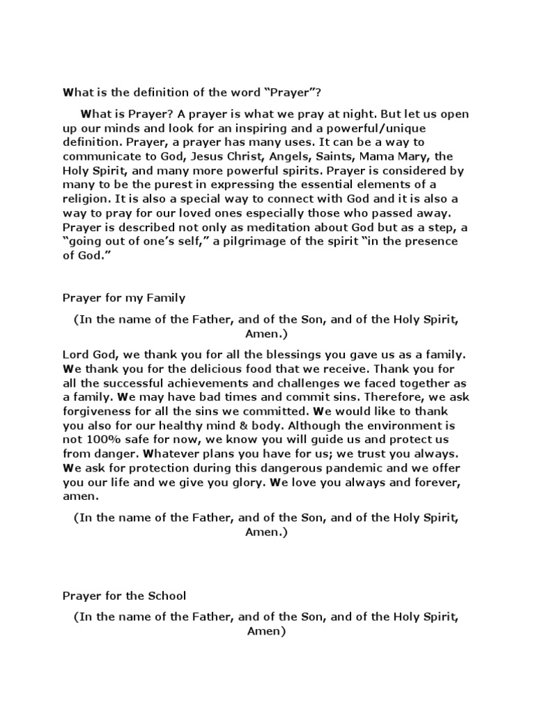 ESP 6 Prayer | PDF