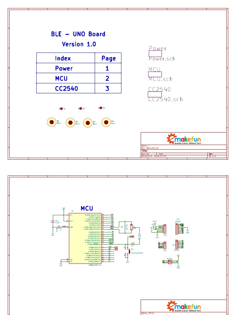 BLE-UNO Schematic | PDF | Chess