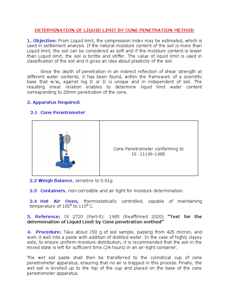 Test 40 - Liquid Limit Test | PDF | Applied And Interdisciplinary ...