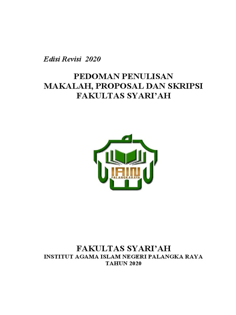 Pedoman Penulisan Skripsi 2020 | PDF | Karier & Perkembangan