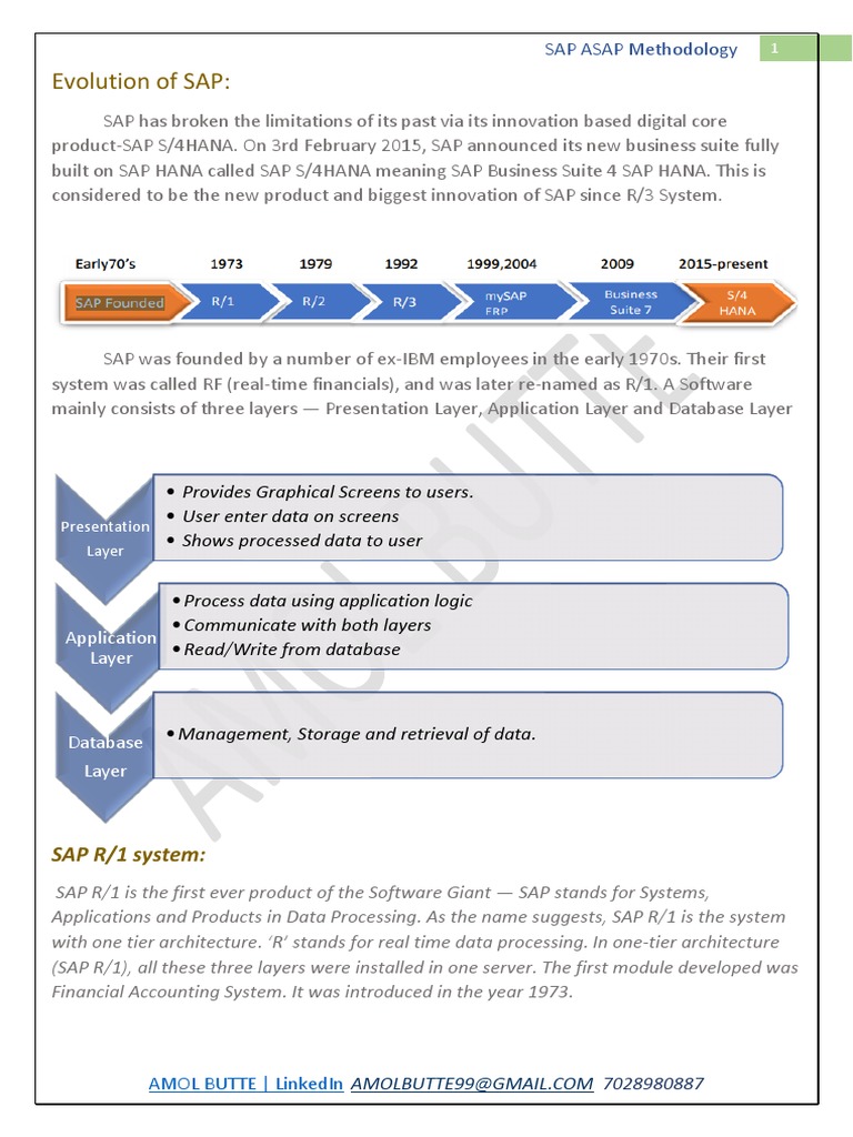 SAP ASAP Methodology | PDF | Databases | Data