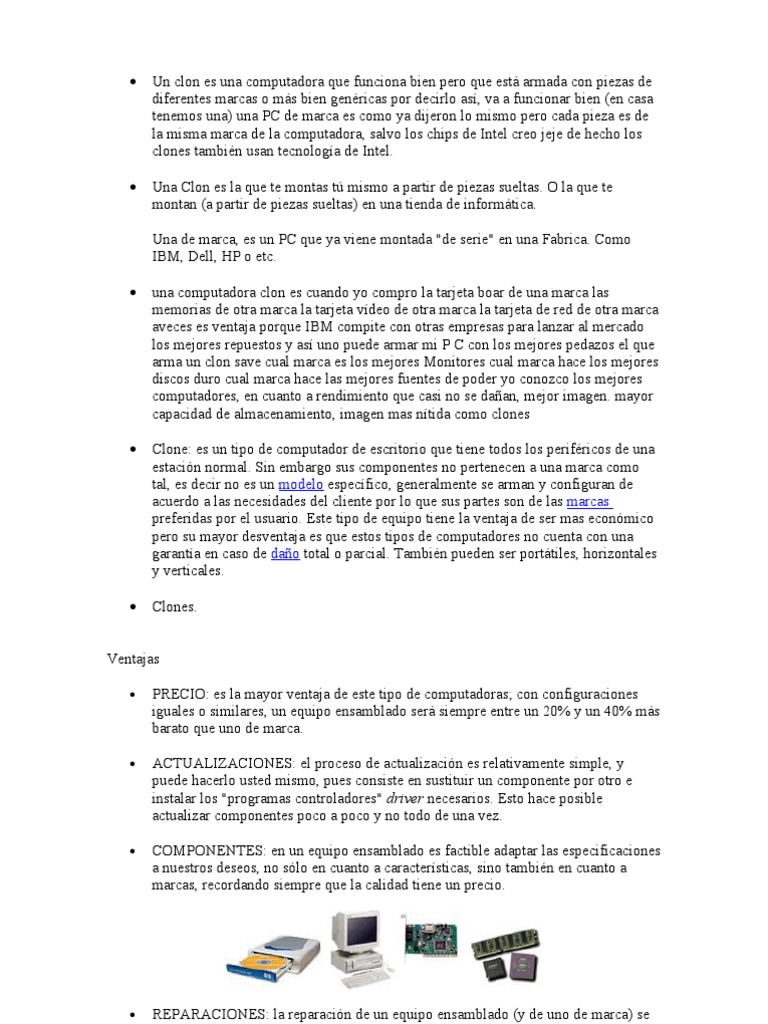 Computador Clon | PDF | Hardware de la computadora | Dell