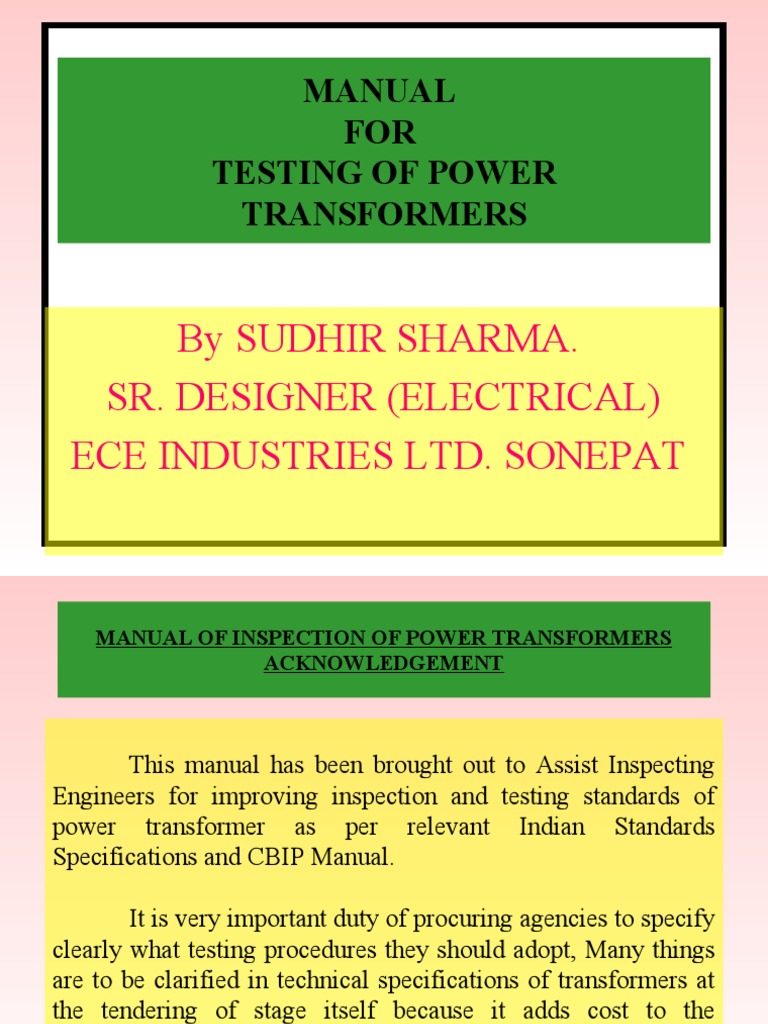 Transformer Testing Pdf Transformer Electrical Resistance And