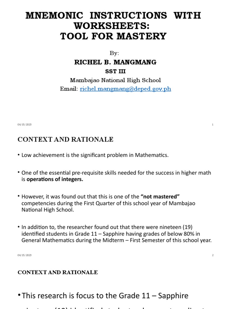 An Action Research Proposal | PDF | Learning | Cognition