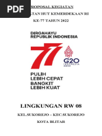 Contoh Proposal 17 Agustus Tingkat RT | PDF | Perjalanan