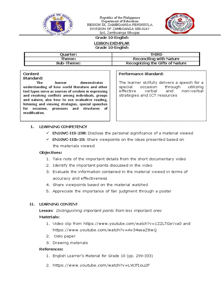 Distinguishing Important Points From Less Important Ones | PDF | Learning | Human Communication