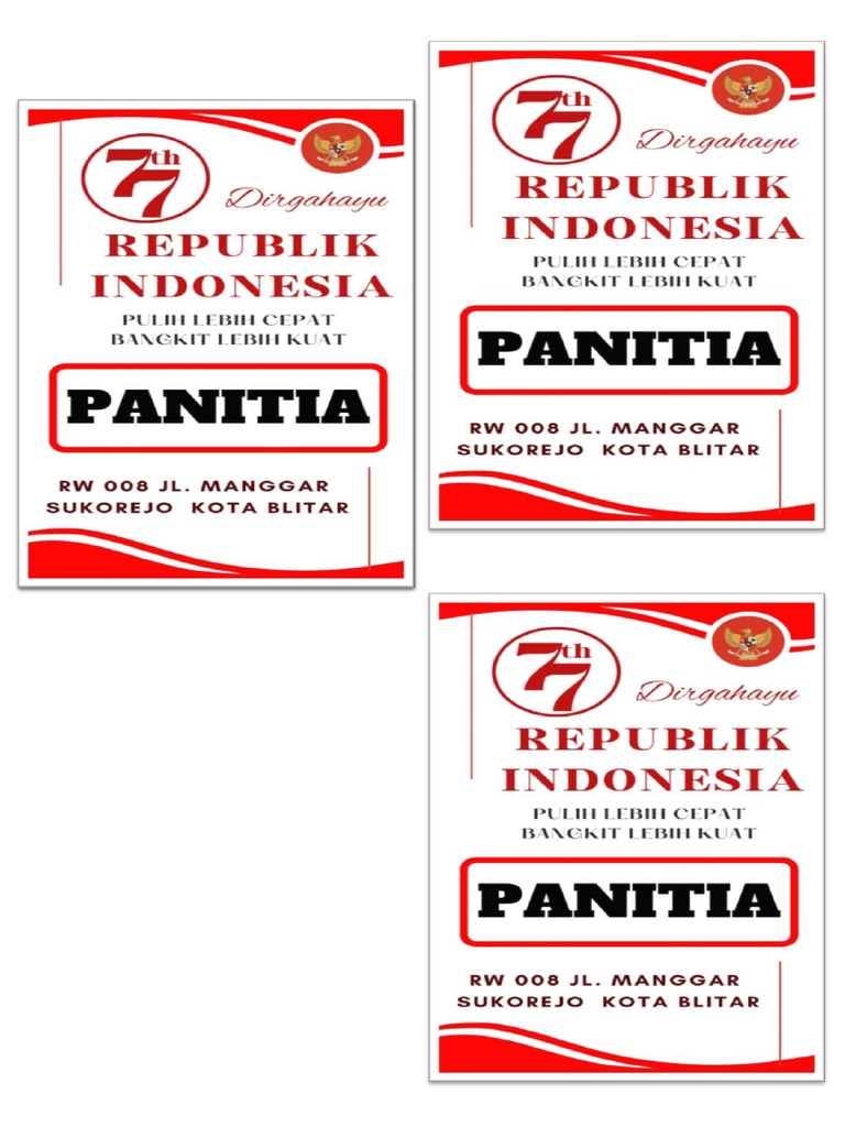 Contoh Name Tag | PDF