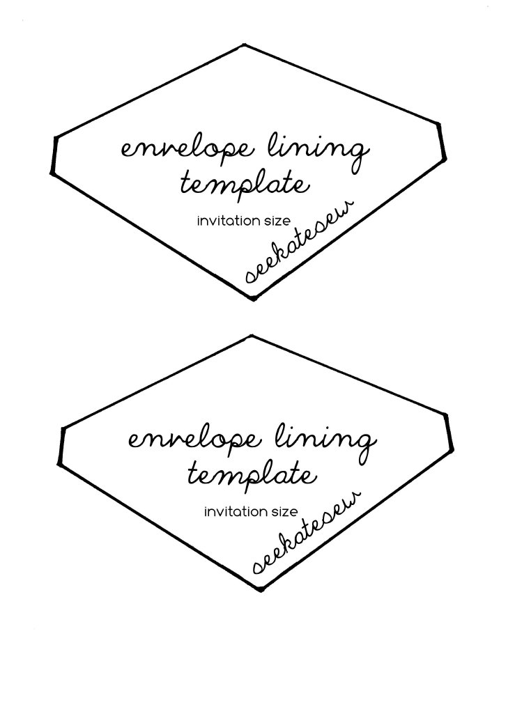 Envelope Lining Template | PDF
