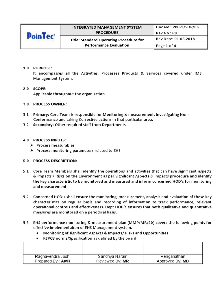 Monitoring and Measuring Environmental, Health and Safety Performance ...