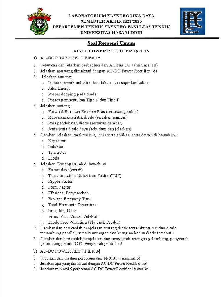 Soal Responsi Umum Elda 2023 | PDF
