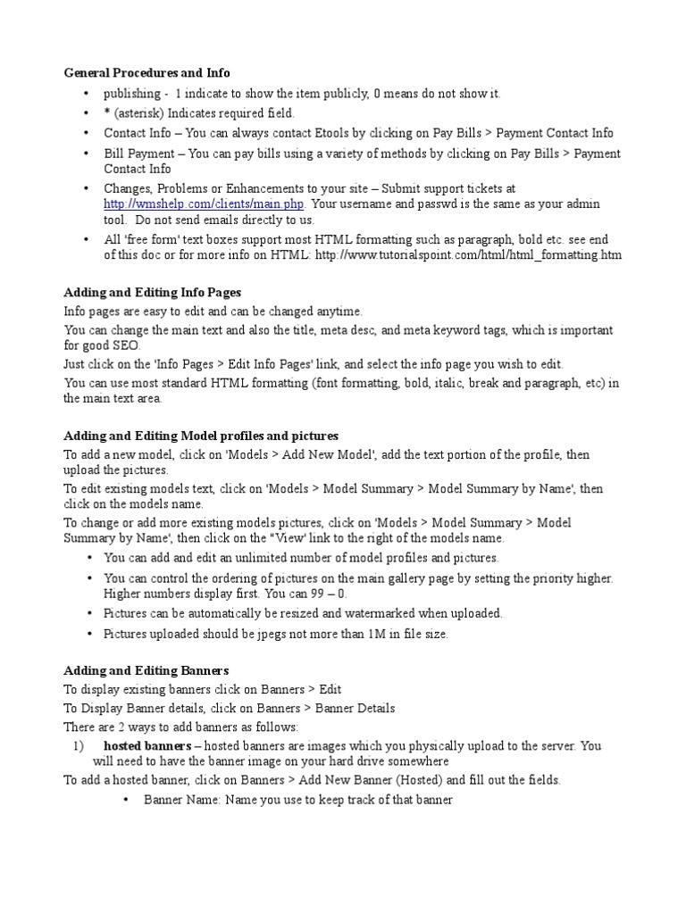 Etools Help | PDF | Html Element | Typefaces
