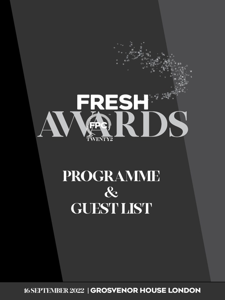 FPC Fresh Awards 2022 Programme | PDF | Tesco