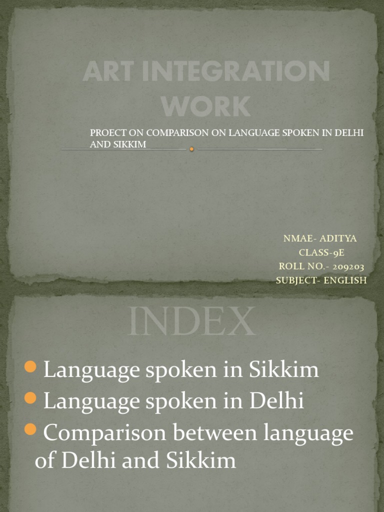 Language Comparison: Delhi vs Sikkim | PDF | Language Arts & Discipline
