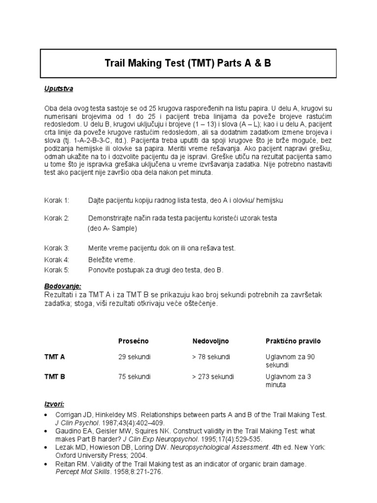 Iowa Trail Making | PDF