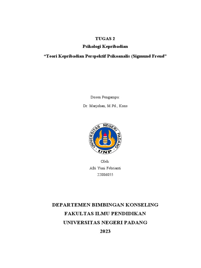 Tugas 2 Psi Kepribadian | PDF