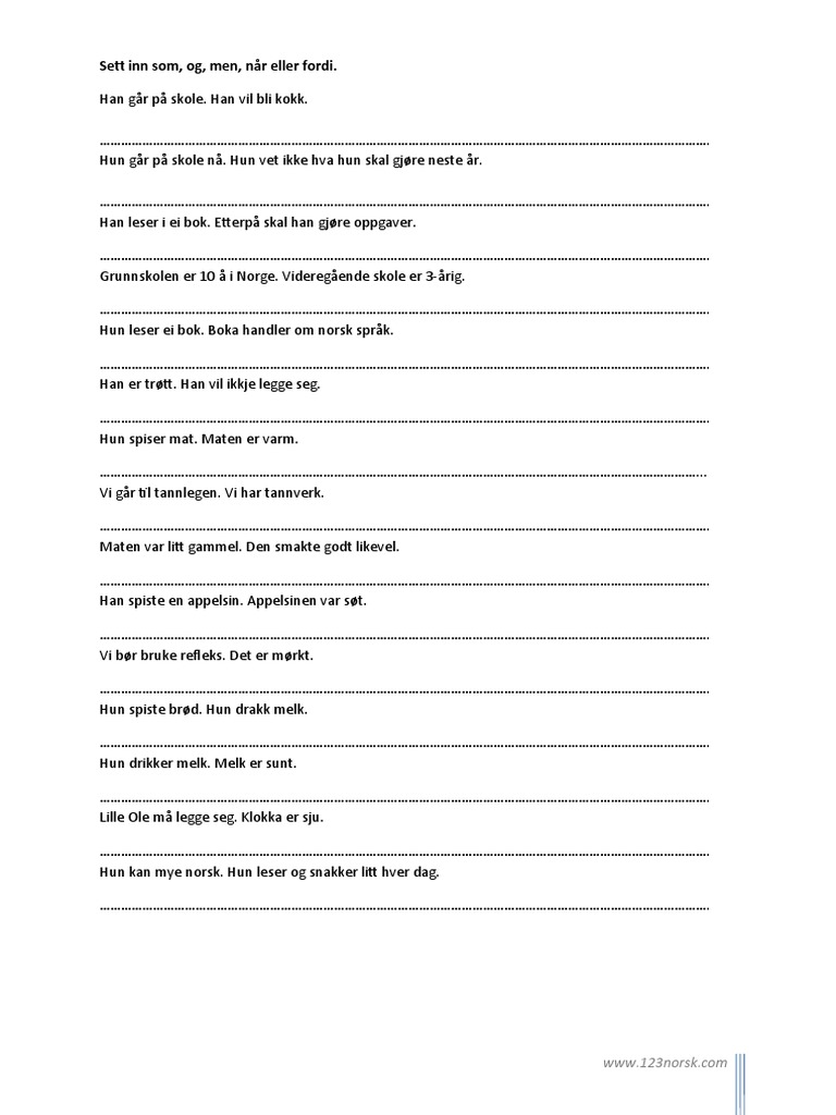 Sett Inn Bindeord 3 | PDF