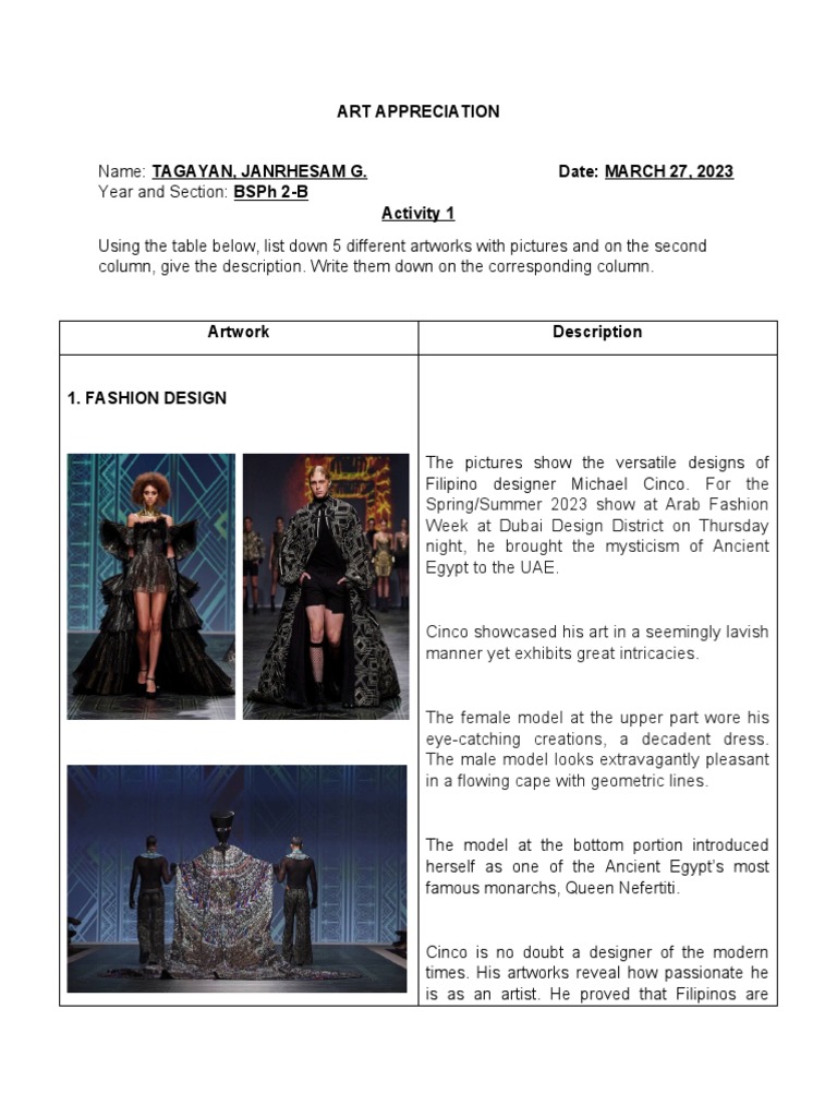 Art Appreciation | PDF | Aesthetics | The Arts