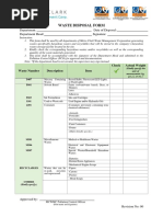 Waste Disposal Log Sheet | PDF | Home & Garden