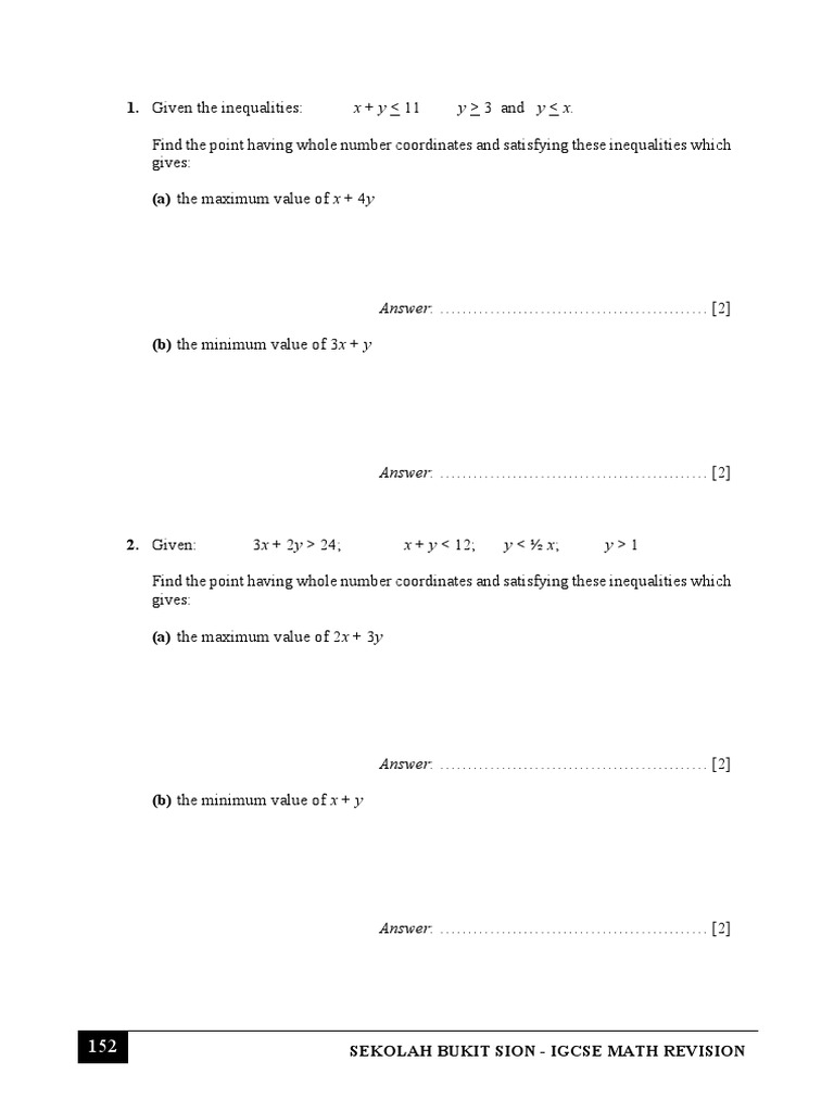 IGCSE - Topical Math Worksheet Questions | PDF | Speed | Interest