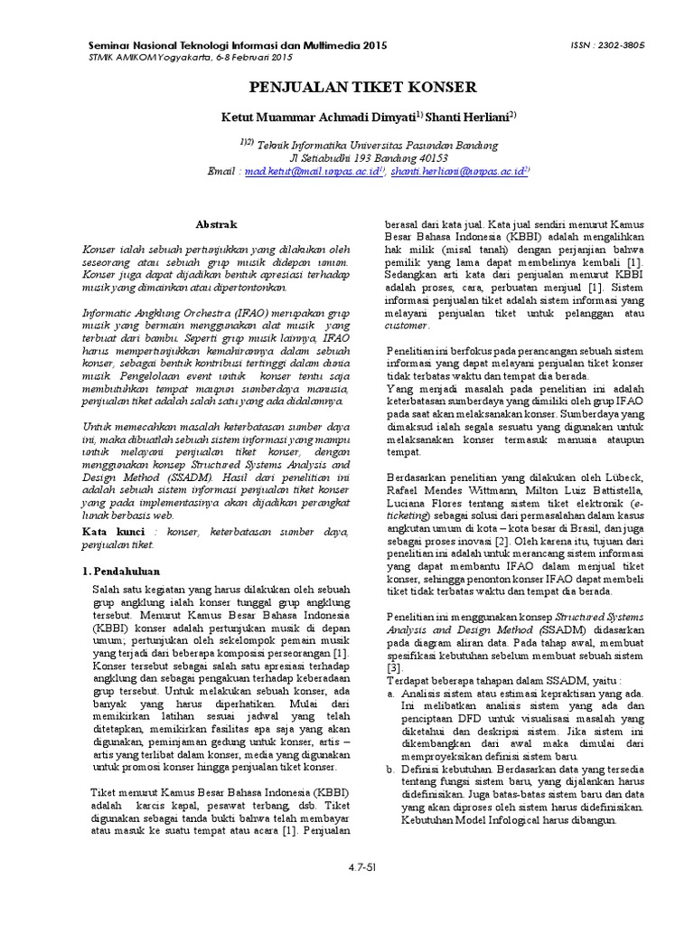 Adoc - Pub - Penjualan Tiket Konser | PDF | Seni