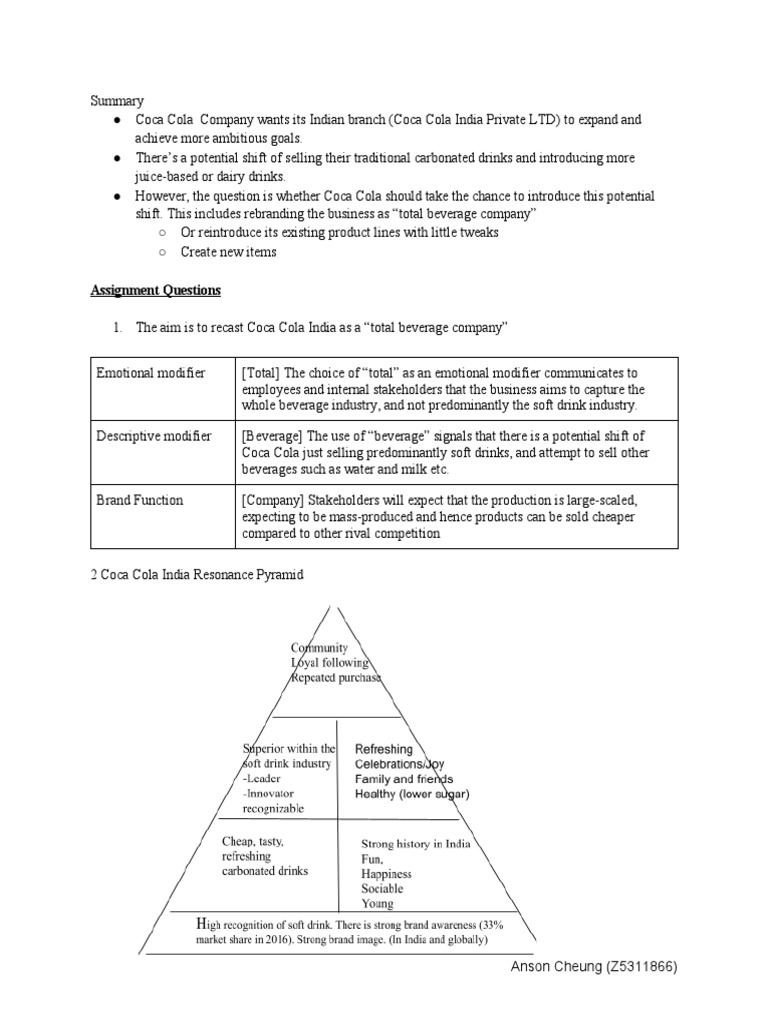 Coca Cola India Case Study PDF | PDF | Coca Cola | Soft Drink Coca Cola India Case Study PDF | PDF | Coca Cola | Soft Drink