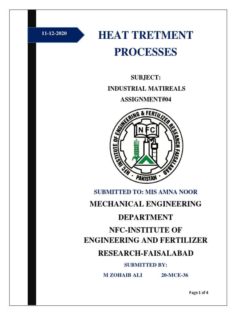 Overview of Heat Treatment Processes | PDF | Heat Treating | Steel