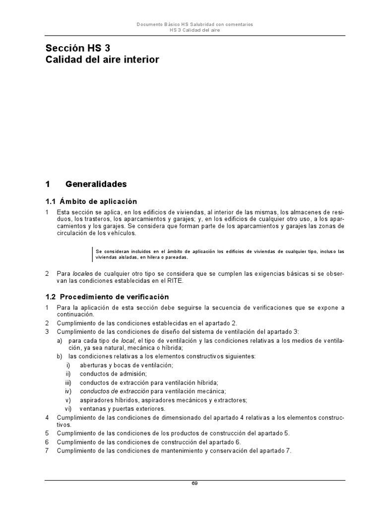 Cte HS3 | PDF | Ventilación (Arquitectura) | Ventana