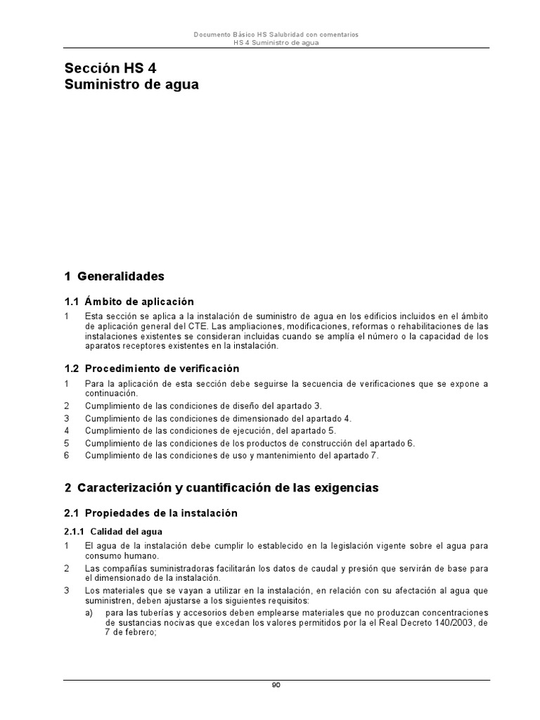 Cte HS4 | PDF | Agua | Tap (Válvula)