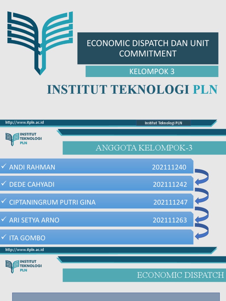 Kelompok 3 Economic Dispatch Dan Unit Commitment | PDF | Teknologi ...