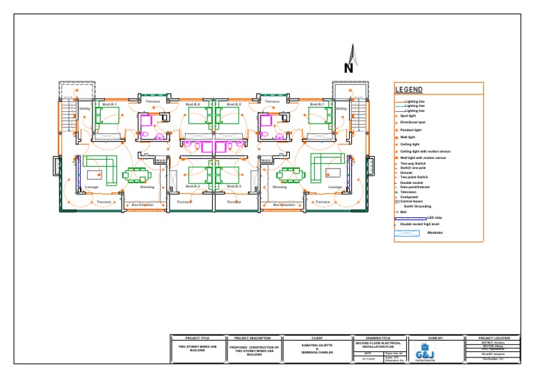 Electrical Plan for Mixed-Use Building | PDF