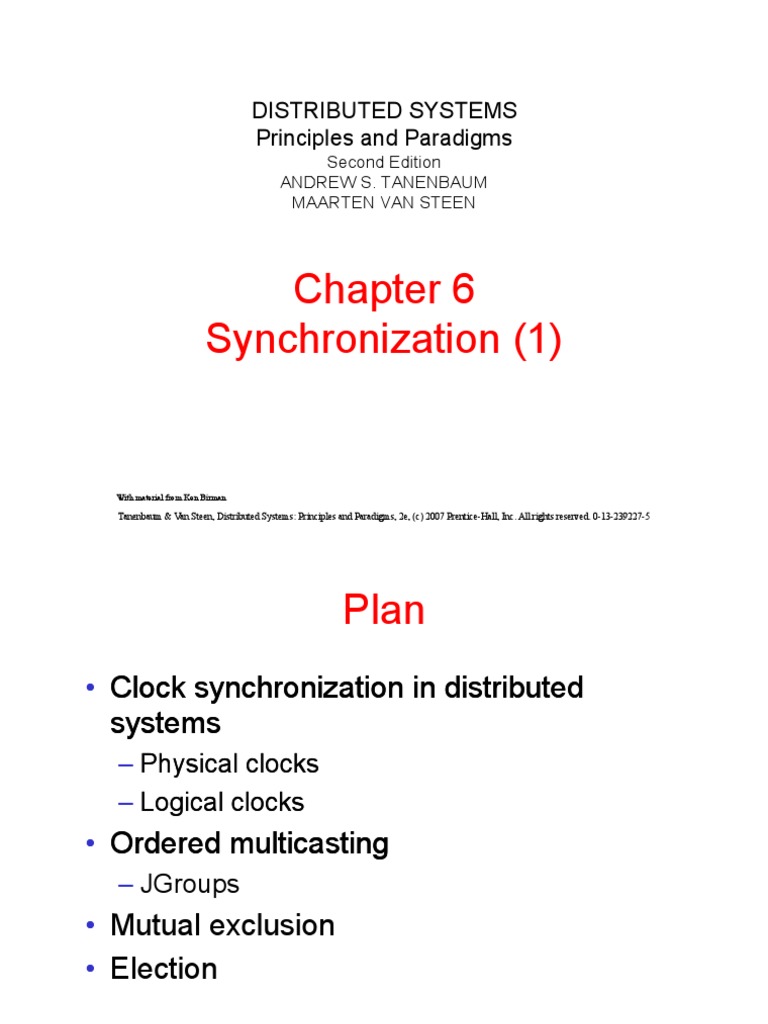 6a. Synchronization | PDF | Computer Science | Computing