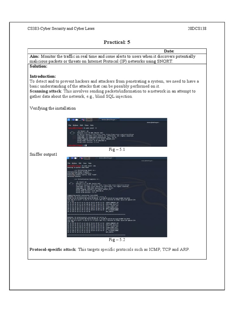 Practical: 5 | PDF | Transmission Control Protocol | Superuser