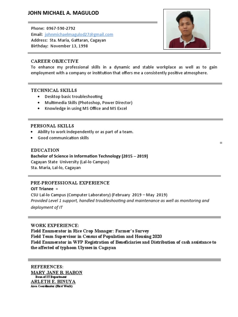 JM Latest Resume | PDF