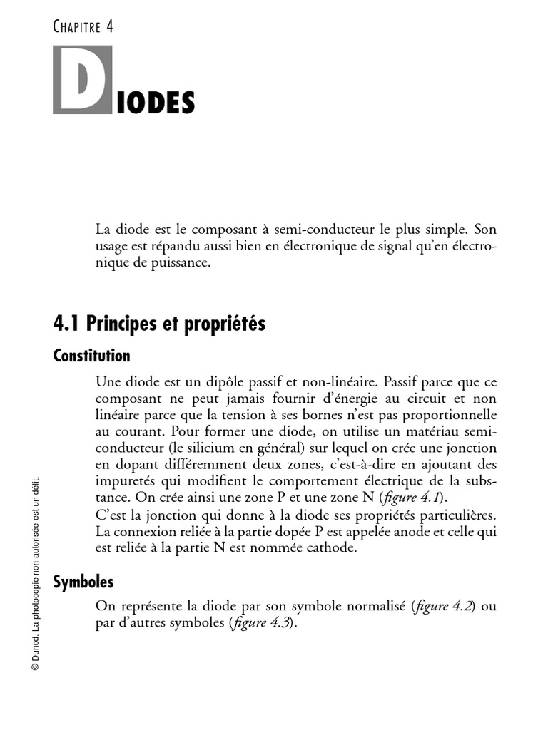 Cours Diodes | PDF | Redresseur | Diode