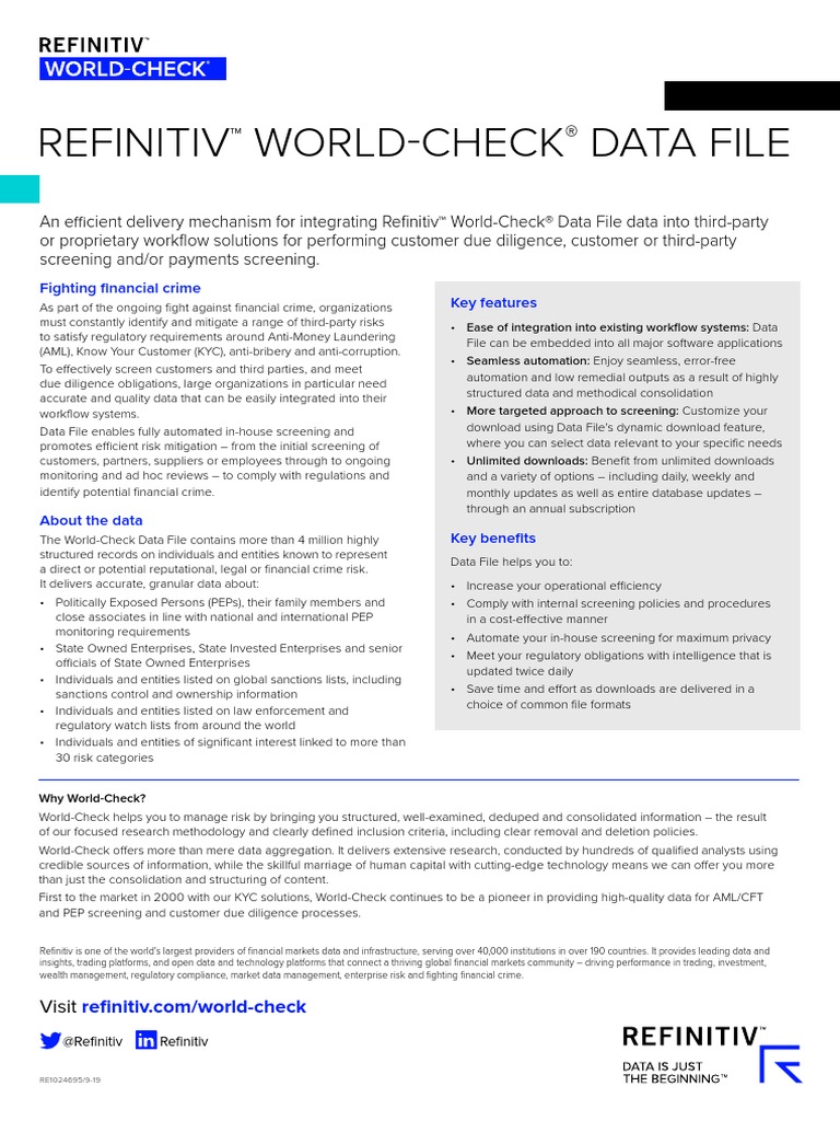 World Check Data File | PDF | Information Technology Management ...