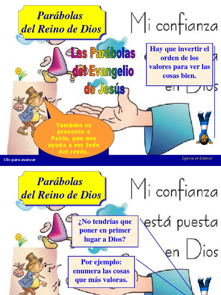 Parábolas del Reino de Dios: Hay que invertir el orden de los valores ...