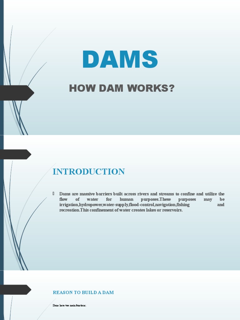 How Dam Works.. | PDF | Dam | Electric Generator