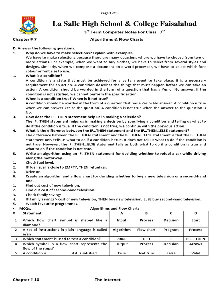 7th Class 3rd Term Computer Notes December 2022 | PDF | Modem | Digital ...