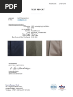 Fabric Test Report | PDF | Textiles | Textile And Clothing