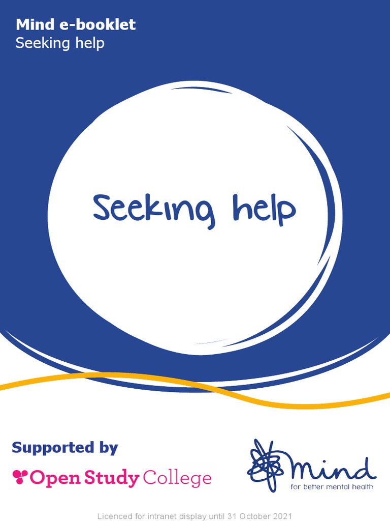 The Mind Guide To Seeking Help For A Mental Health Problem | PDF ...