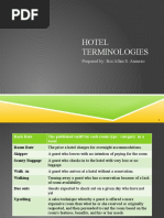 Housekeeping Terminology Guide | PDF | Housekeeping | Hotel