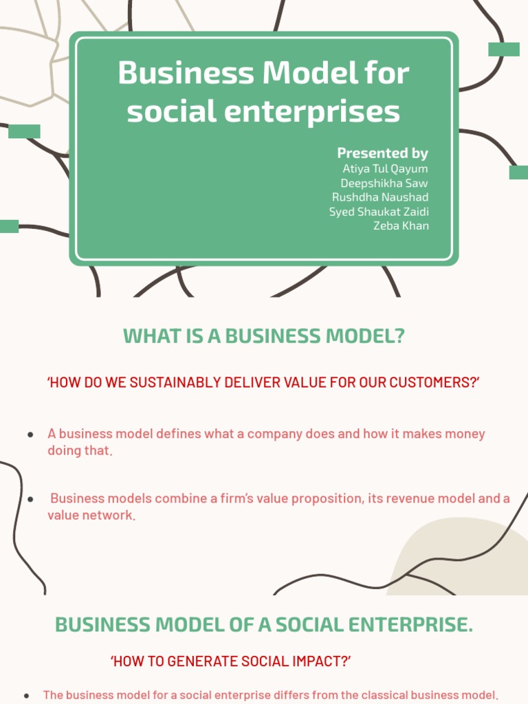 Social Enterprise Business Models Explained | PDF | Business Model ...