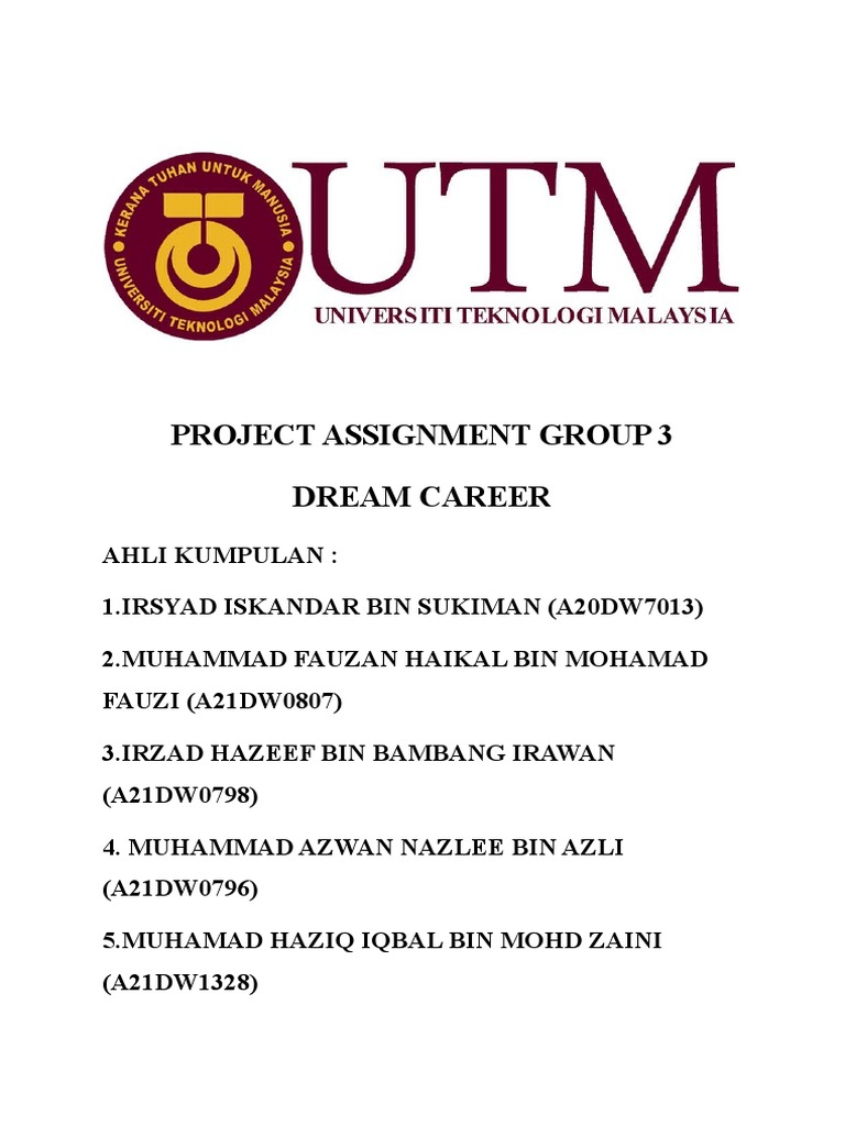 My Dream Career | PDF | Politician | Malaysia