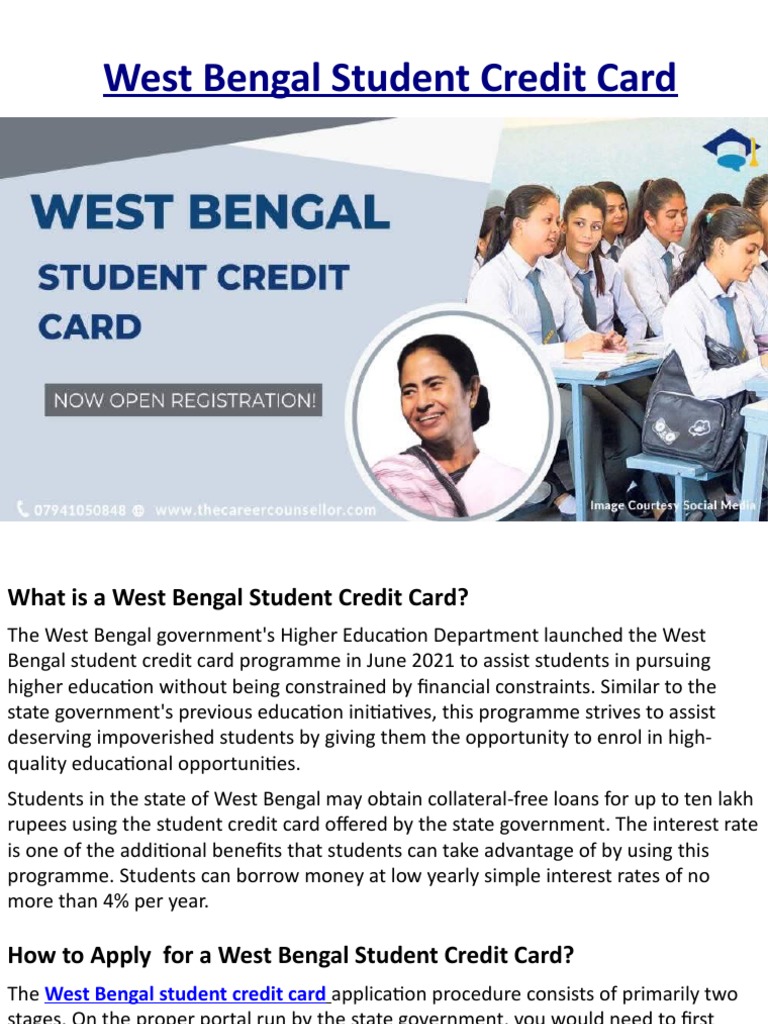 West Bengal Student Credit Card | PDF | Credit Card | Loans