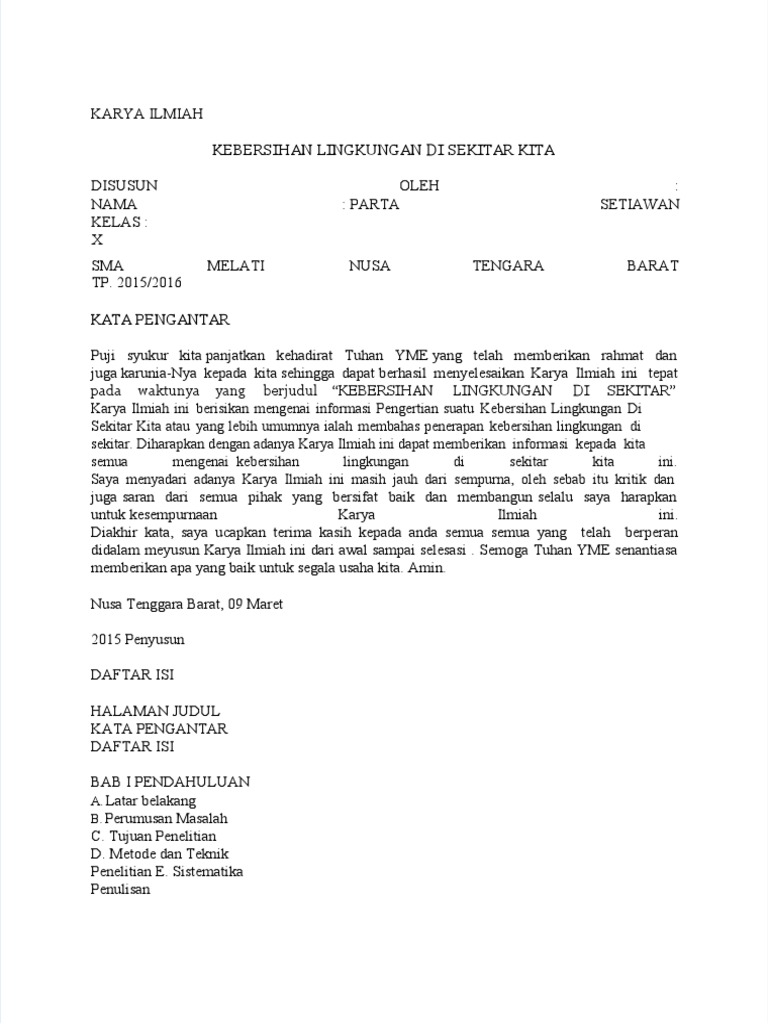 PDF Contoh Proposal Karya Ilmiah - Compress | PDF