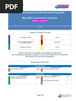 Ib Timetable Student Version 2025 | PDF