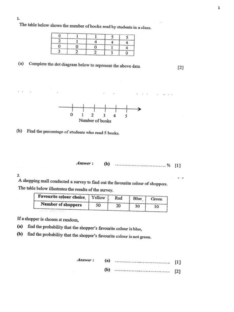 Volume, Median, Mode, Mean, Probability QP | PDF