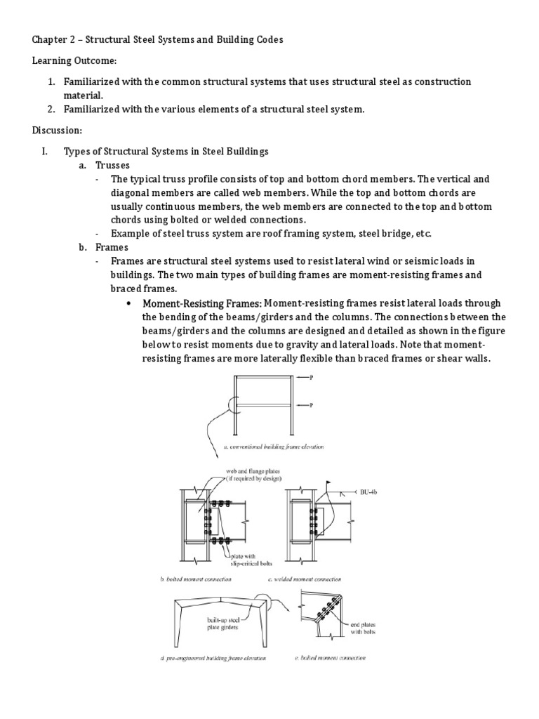 Chapter 2 - Structural Steel Systems and Building Codes | PDF | Truss | Beam (Structure)