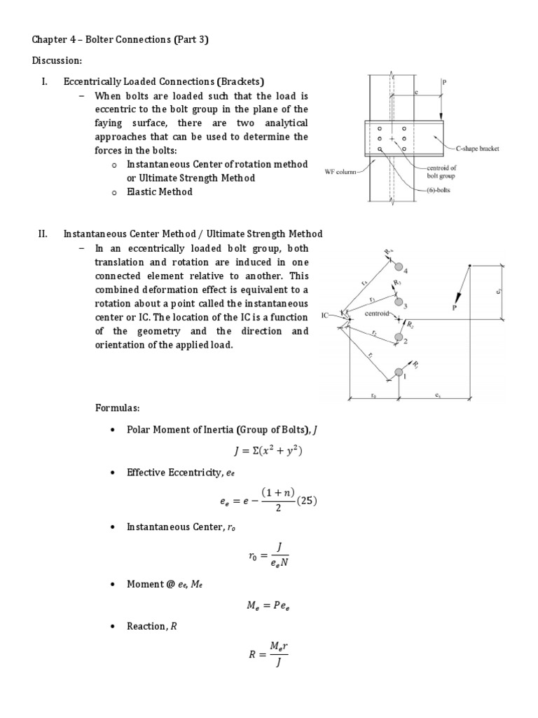 Chapter 4 - Bolted Connections (Part 3) | PDF | Strength Of Materials | Shear Stress